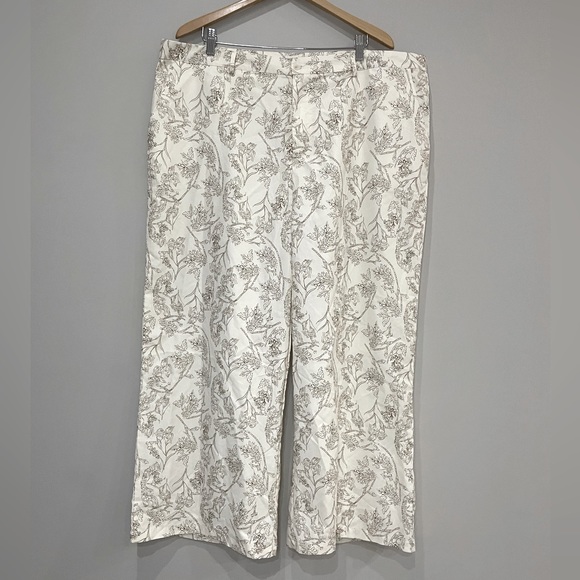 Cider | Pants & Jumpsuits | Cider Nwt Floral Wide Leg Pants 4xl | Poshmark